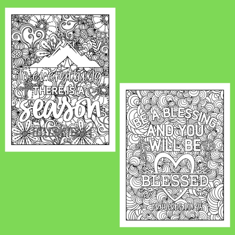 20 Bible Quotes Coloring Sheets Meditate on God’s Word as You Color and ...
