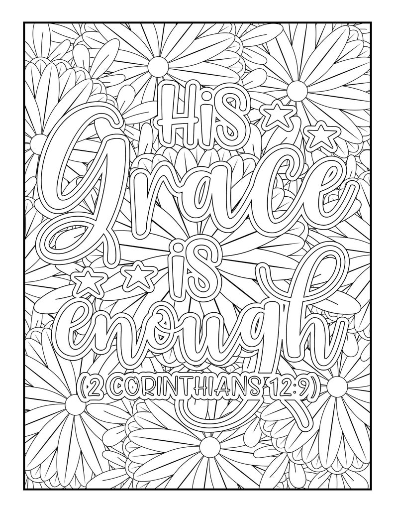 10 Bible Verse Coloring Sheets Meditate on Gods Word as You - Etsy