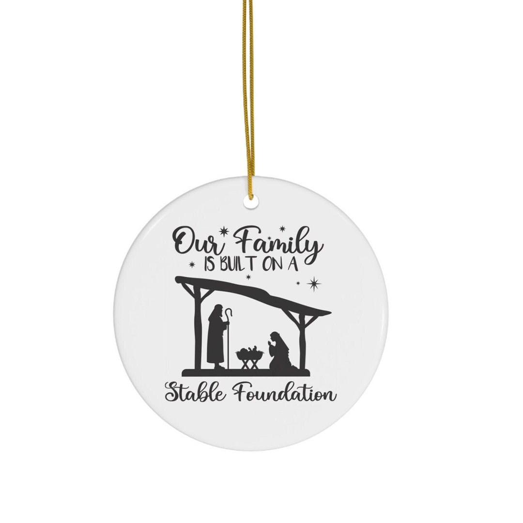 Our Family is Built on a Stable Foundation Jesus - Etsy