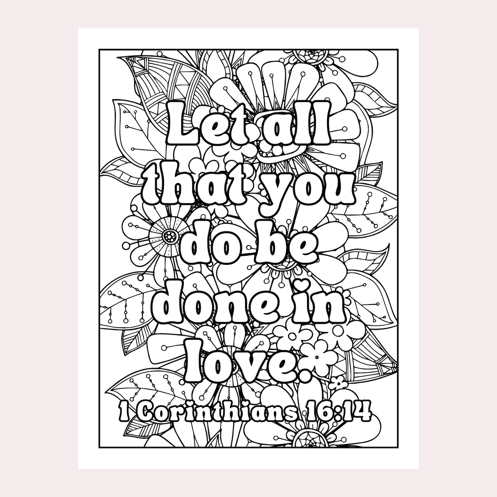 12 Bundle Bible Verse Coloring Sheets Relax as You Color and Meditate ...