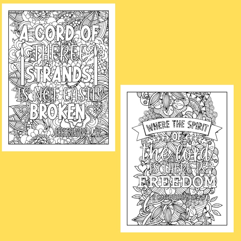 20 Bible Quotes Coloring Sheets Meditate on God’s Word as You Color and ...