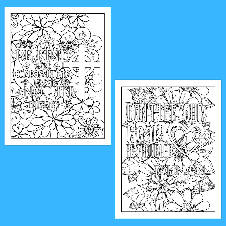 20 Bible Quotes Coloring Sheets Meditate on God’s Word as You Color and ...