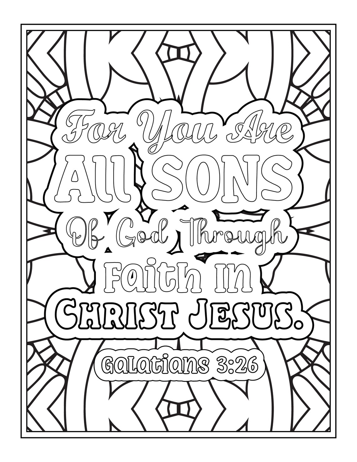 10 Bible Verse Coloring Sheets Meditate on Gods Word as You Color and ...