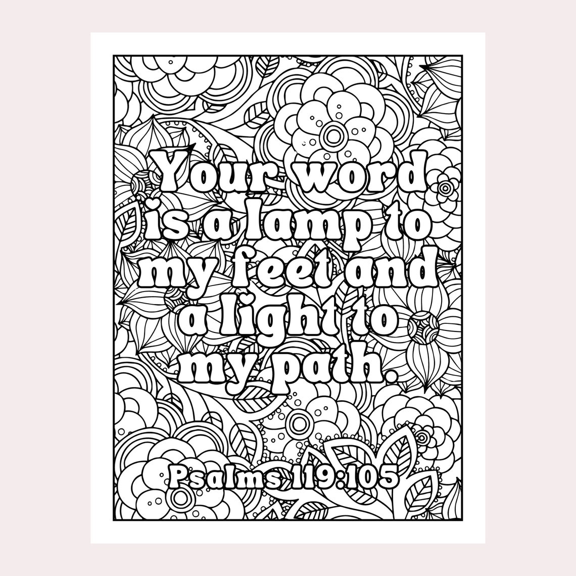 12 Bundle Bible Verse Coloring Sheets Relax as You Color and Meditate ...