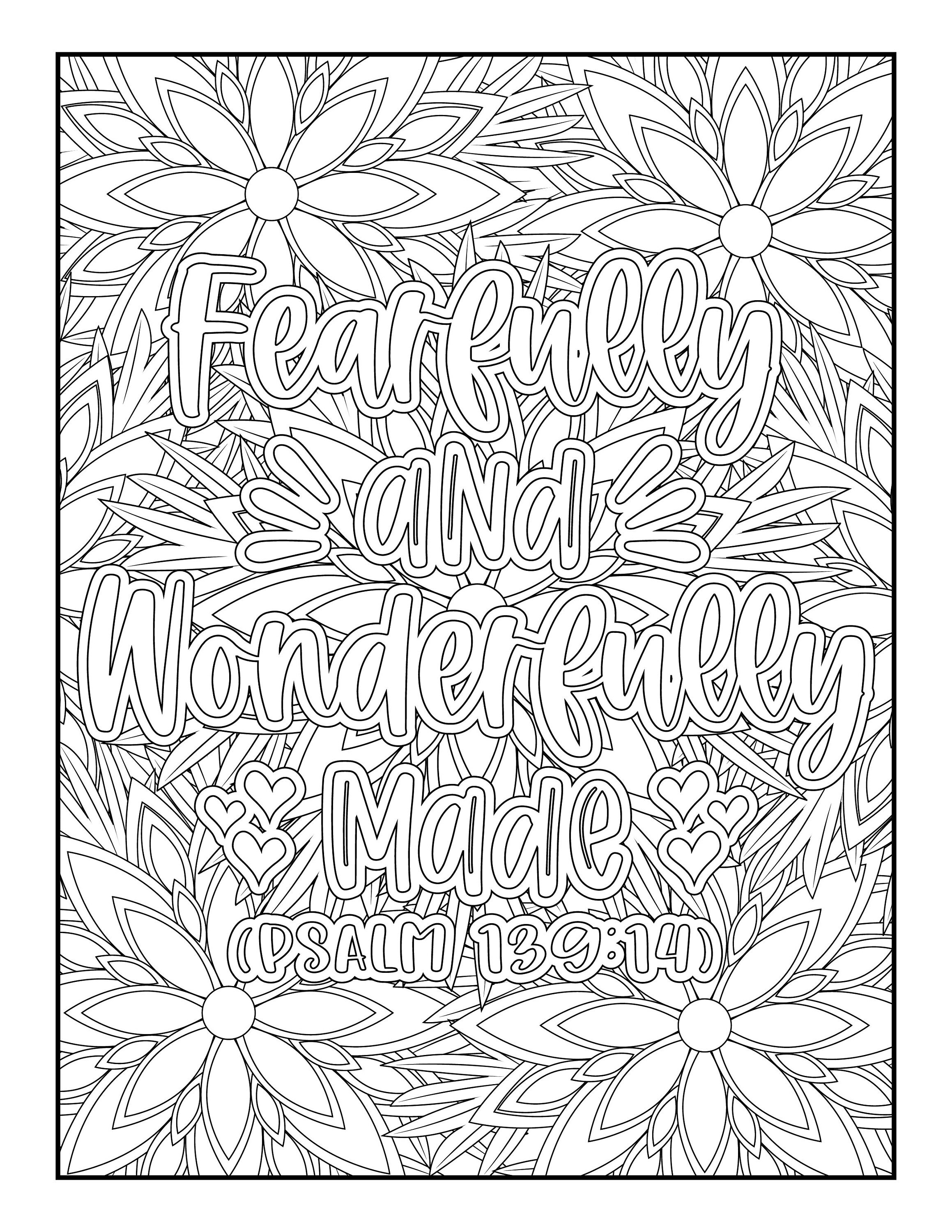 10 Bible Verse Coloring Sheets Meditate on Gods Word as You - Etsy