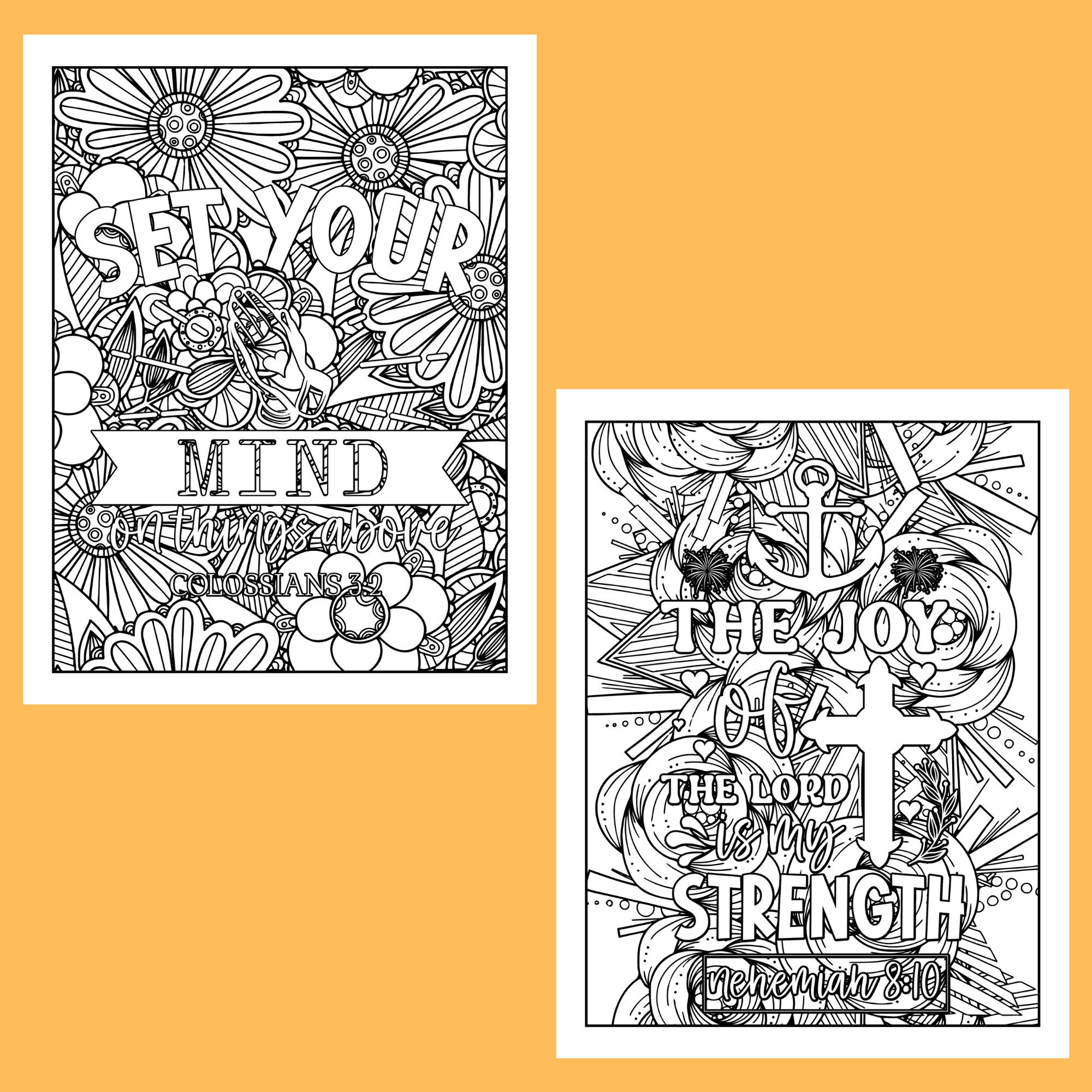 20 Bible Quotes Coloring Sheets Meditate on Gods Word as You Color and ...