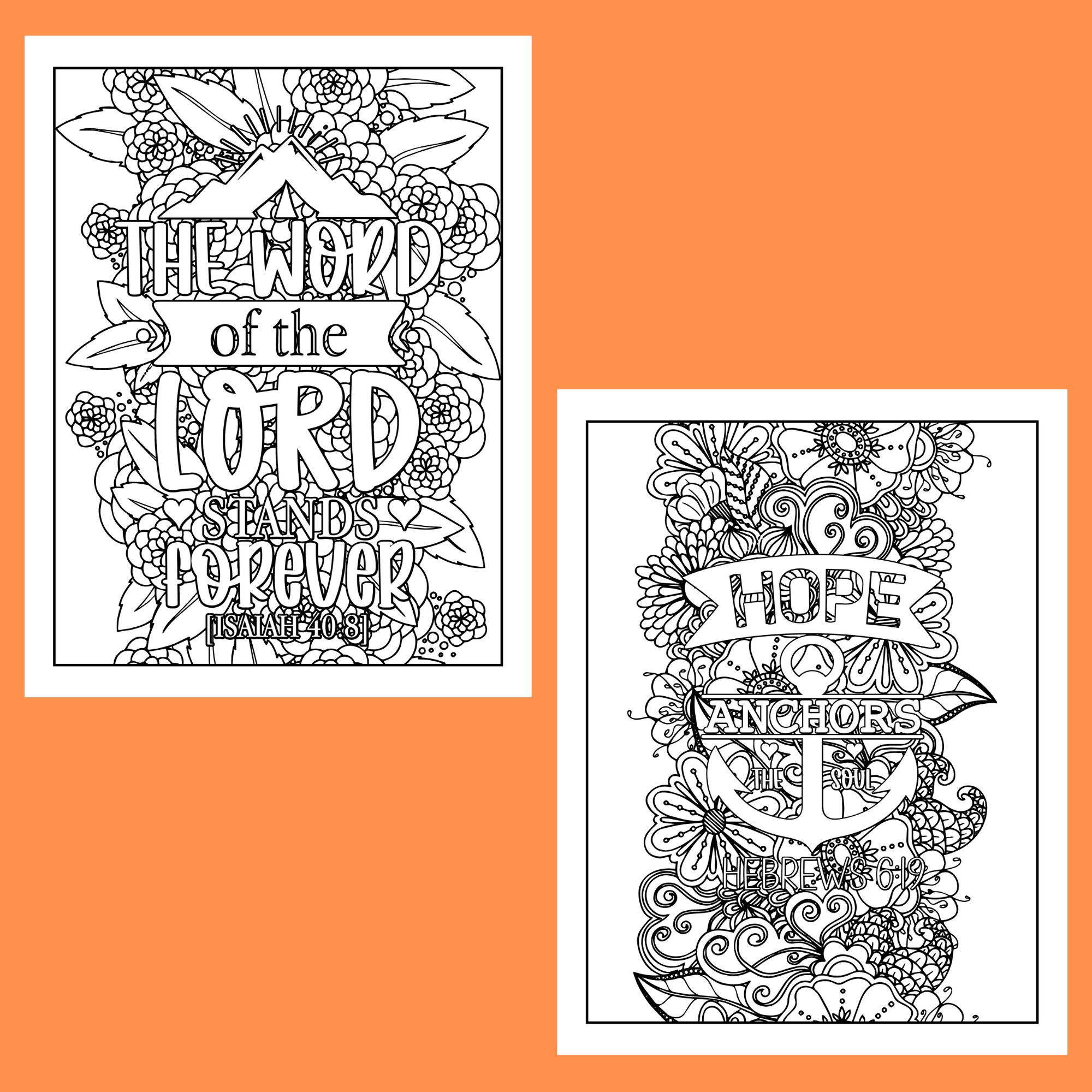20 Bible Quotes Coloring Sheets Meditate on God’s Word as You Color and ...