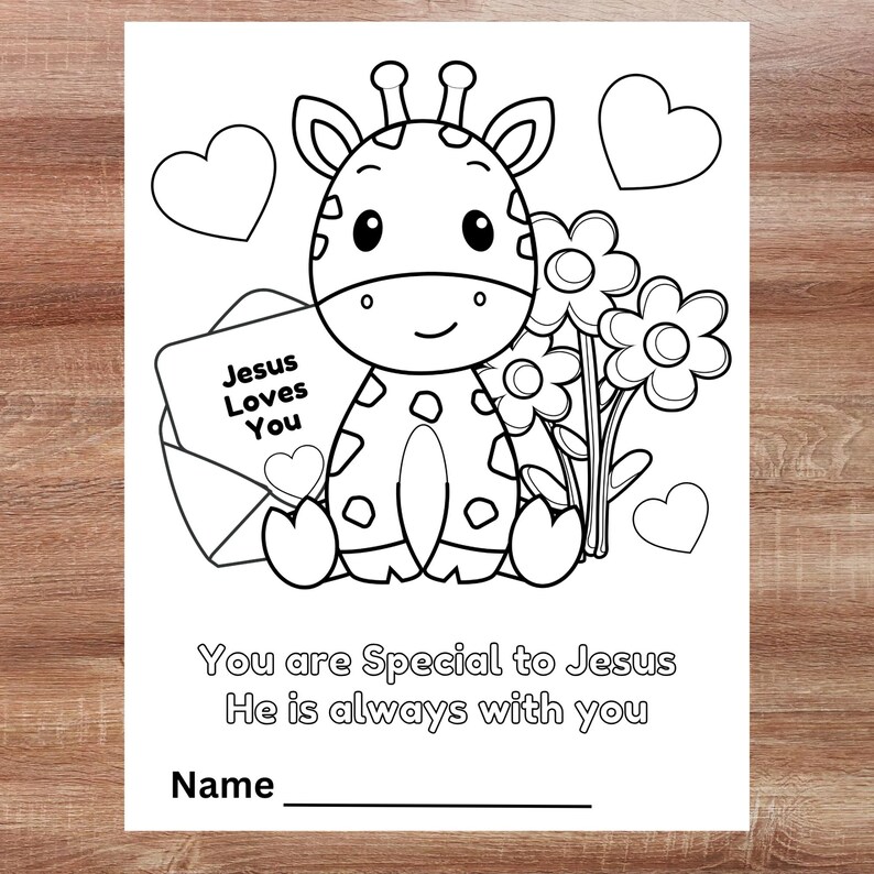 Valentine Coloring Sheets for Kids With a Message of God’s Love/sunday ...