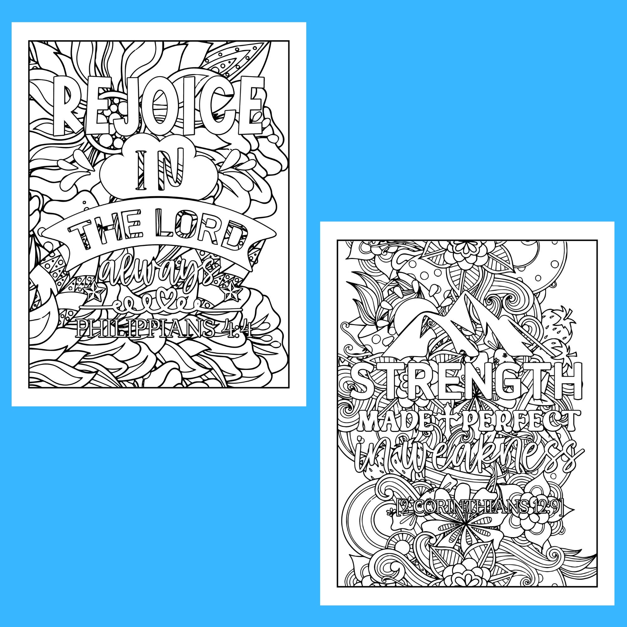 20 Bible Quotes Coloring Sheets Meditate on God’s Word as You Color and ...
