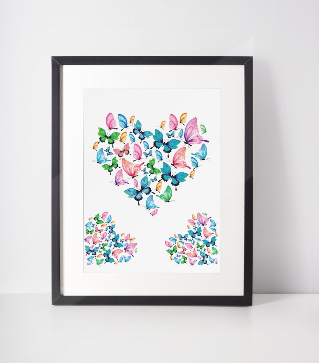 Collage de mariposas que incluye una variedad de mariposas con un fondo ...