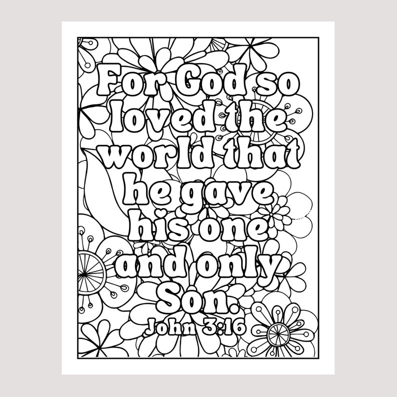 12 Bundle Bible Verse Coloring Sheets Relax as You Color and Meditate ...