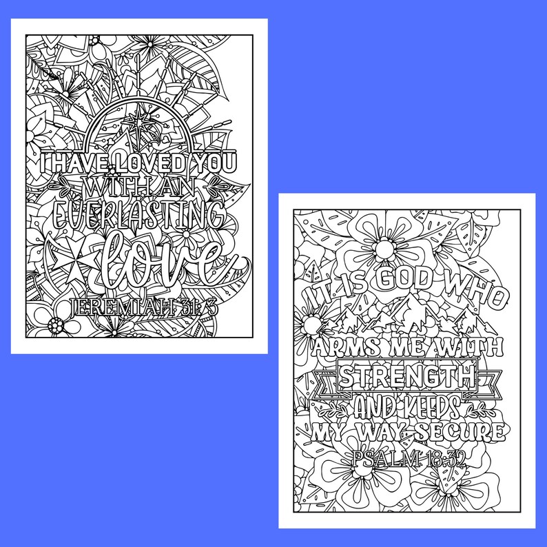 20 Bible Quotes Coloring Sheets Meditate on God’s Word as You Color and ...