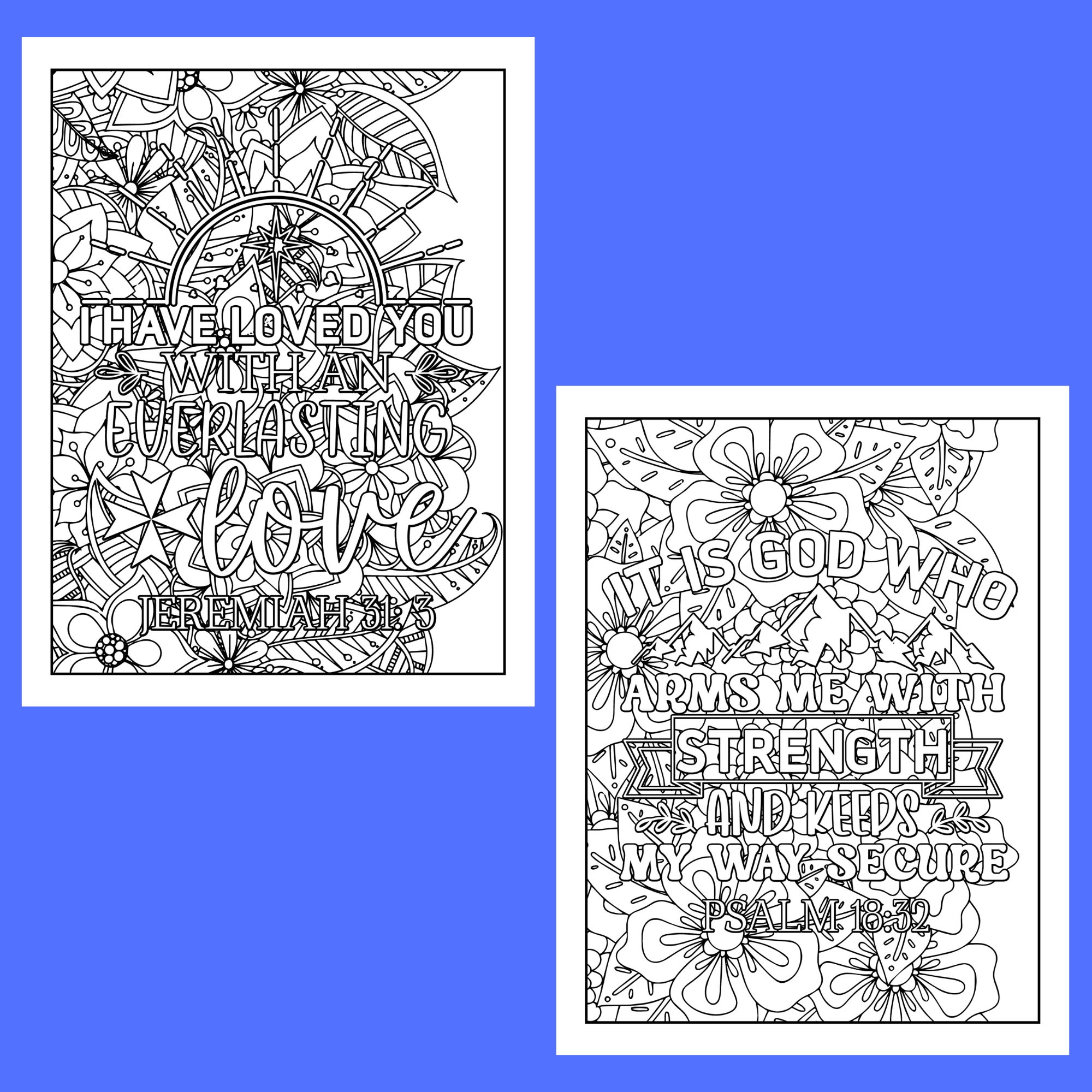 20 Bible Quotes Coloring Sheets Meditate on God’s Word as You Color and ...