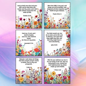 Healing Bible Memory Verses Collection - Etsy