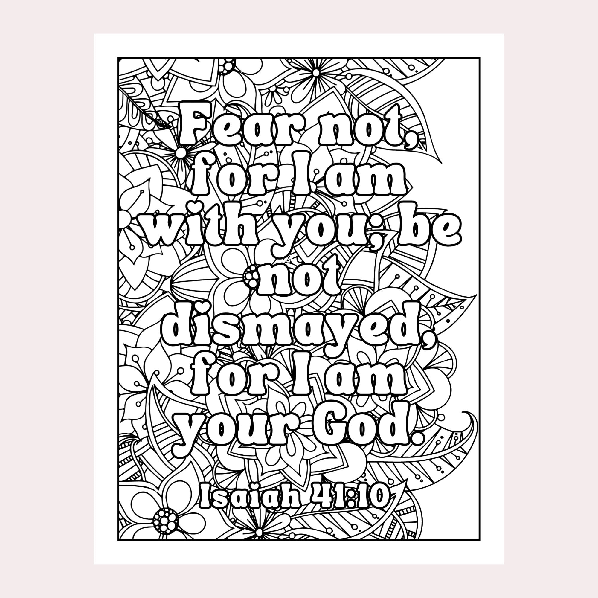 12 Bundle Bible Verse Coloring Sheets Relax as You Color and Meditate ...