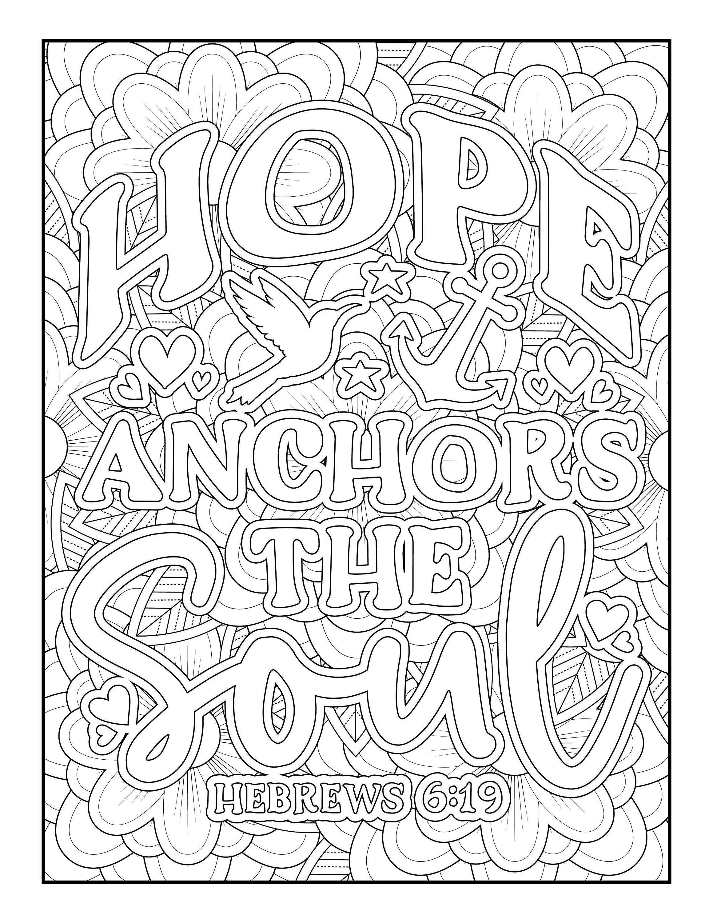 10 Bible Verse Coloring Sheets Meditate on Gods Word as You - Etsy