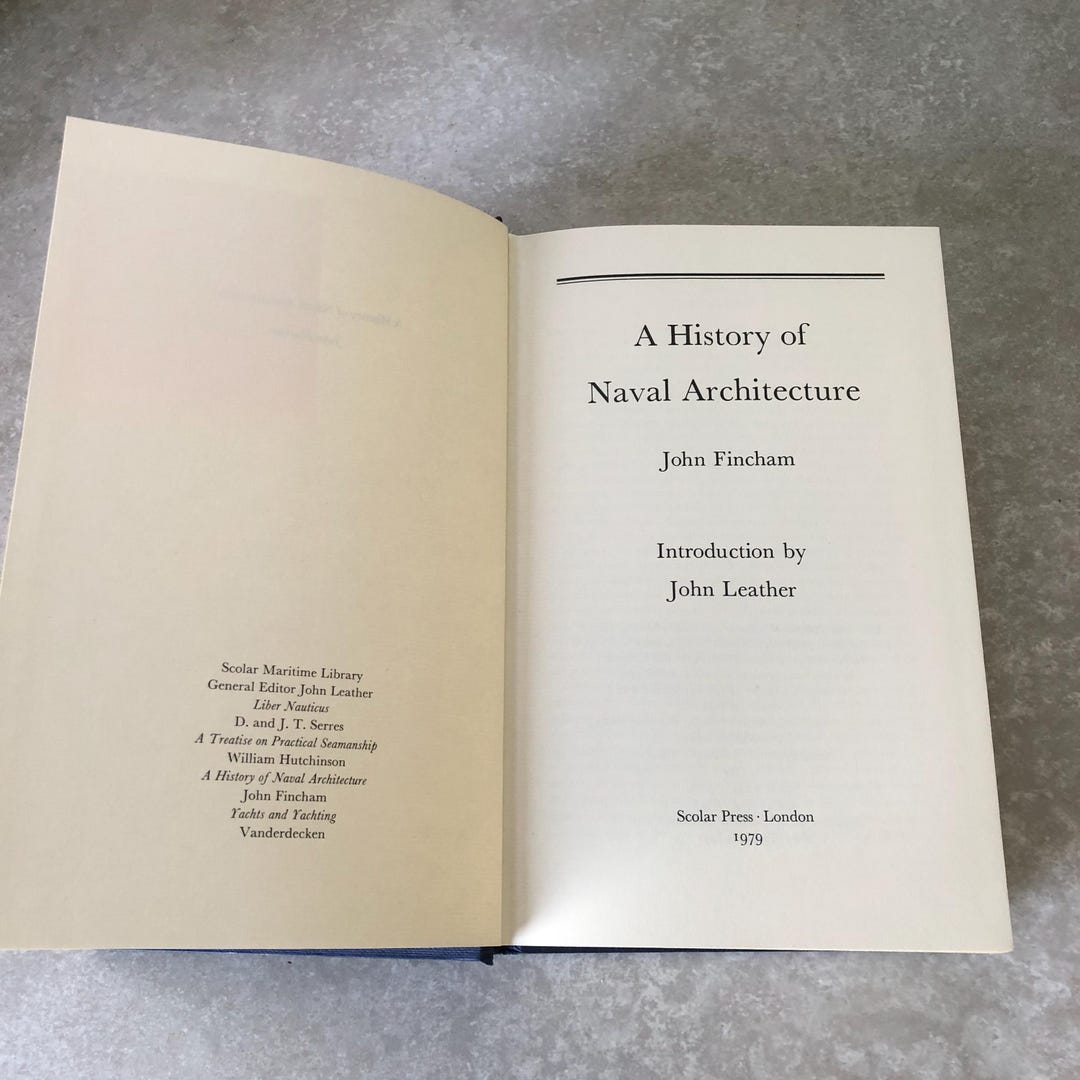 HISTORY of NAVAL ARCHITECTURE Naval Book - Etsy