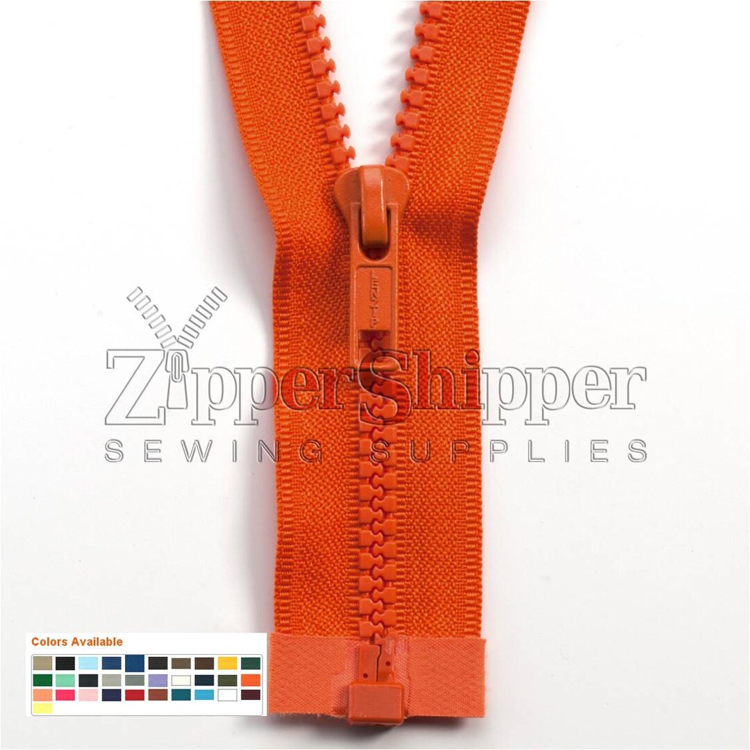 Molded Plastic Zipper, Separating Zipper 1 Zipper 5 for Jackets Dozens ...
