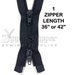 Dual / Two-way Zipper, Nylon Coil Separating Zipper 1 Zipper 5 for ...
