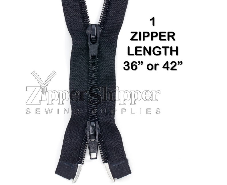 Dual / Two-Way Zipper Nylon Coil Separating Zipper 1 Zipper | Etsy