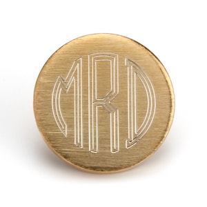 Monogrammed Blazer Buttons, Personalized Engraved Set of 9 Custom Metal ...