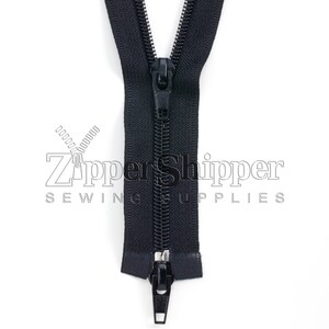 42 Separating 2way Zipper, Nylon Coil Dual Zipper 5 for Jackets medium ...