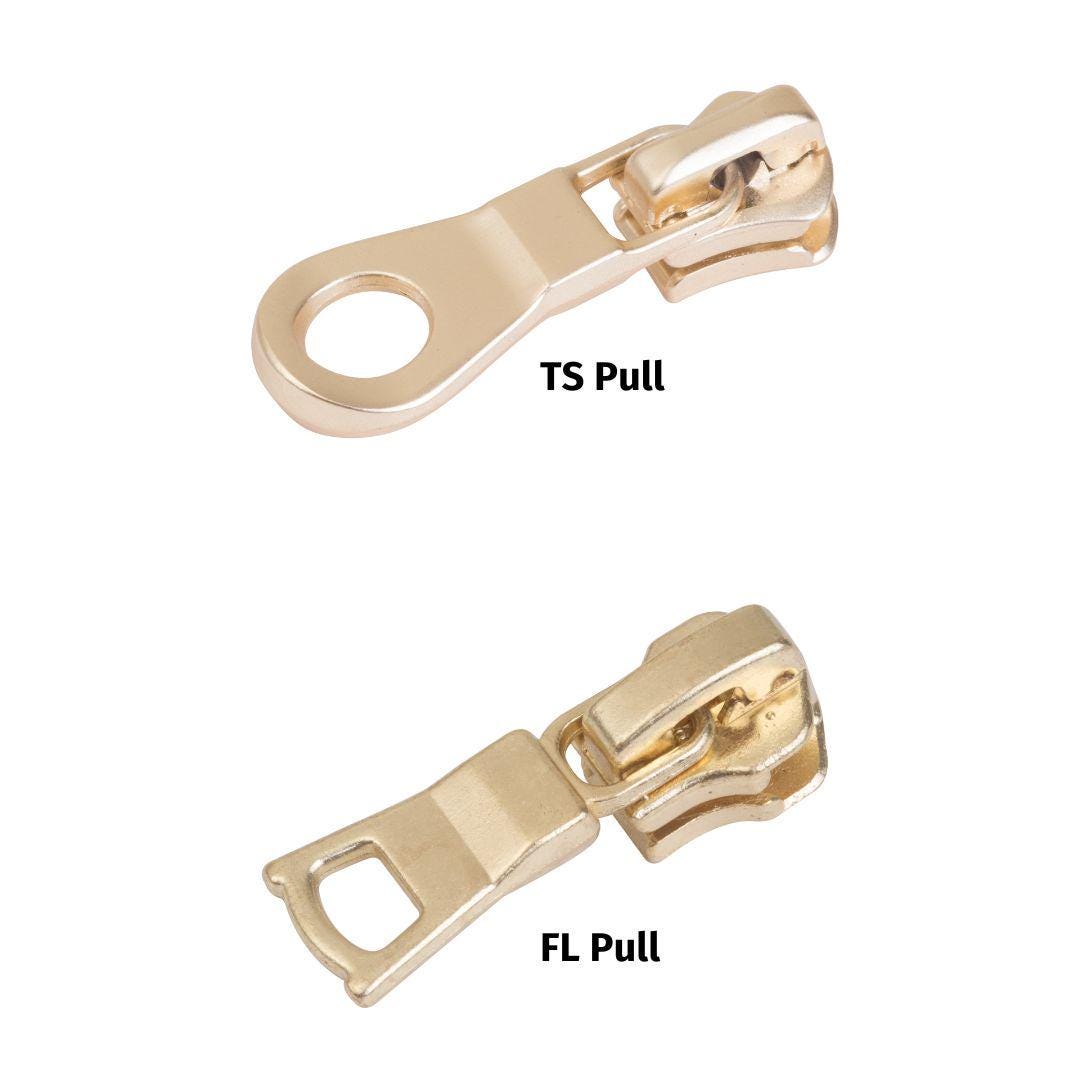 Luxury #5 Polished Gold Zipper Pulls (must Be Ordered Along With #5 ...