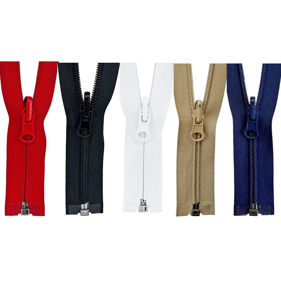 Reversible Jacket Zipper #5 Nylon Coil Medium Weight Separating Zipper ...