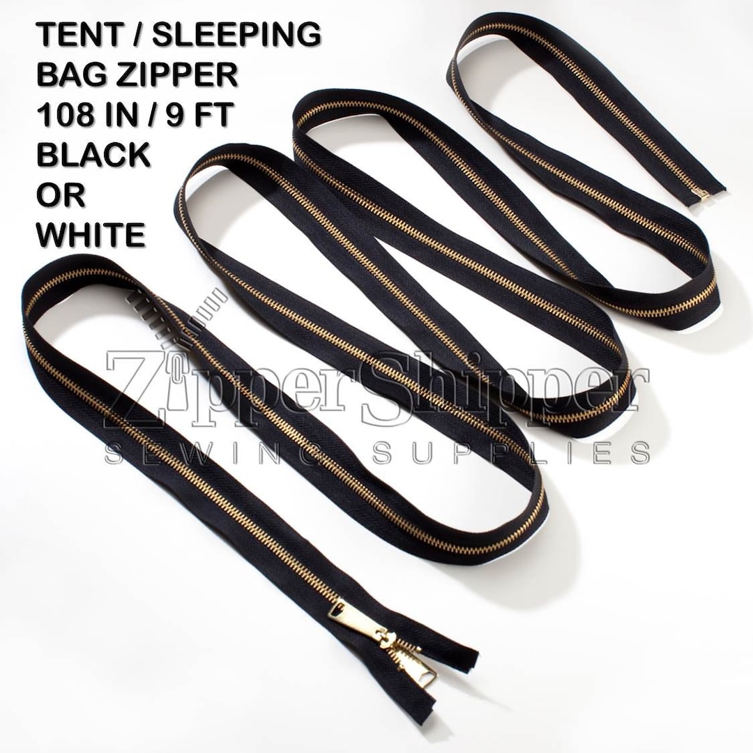 Sleeping Bag Zipper / Tent Zipper, Metal Zipper, Brass Teeth, 108 ...