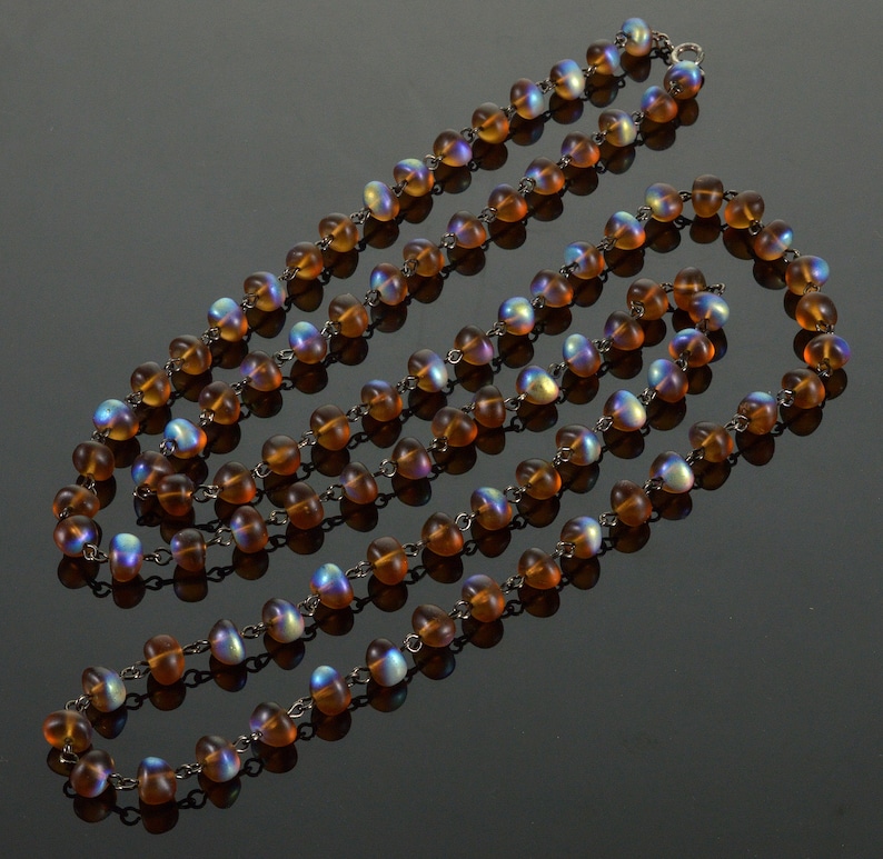 Antique Art Deco WMF Myra Glass Sterling Necklace Signed Germany C.1920 ...