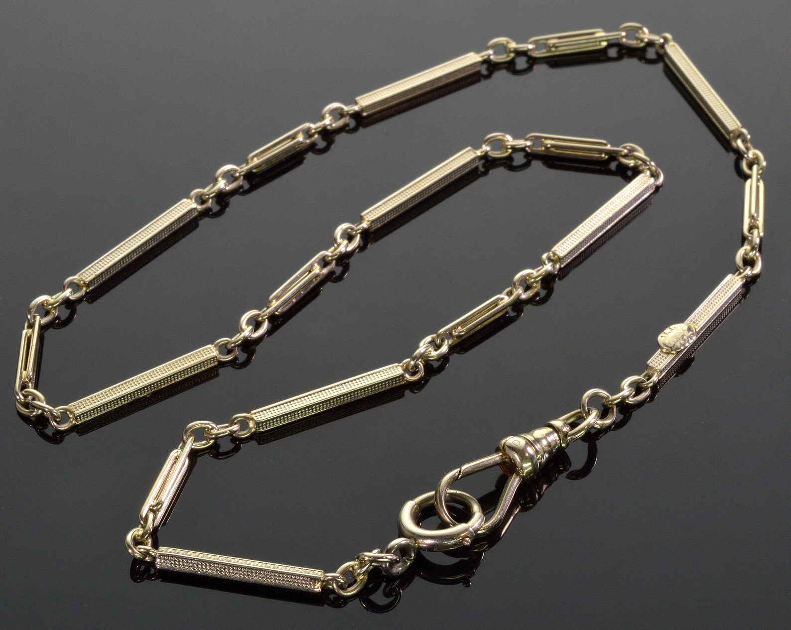 Antique Art Deco 14K White Gold Watch Chain Necklace 14 1/2 C.1926 - Etsy