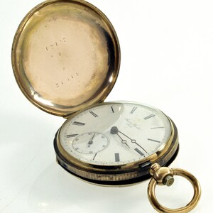 Antique Swiss Polychrome Enamel Pocket Watch Pendant Hunter Case ...