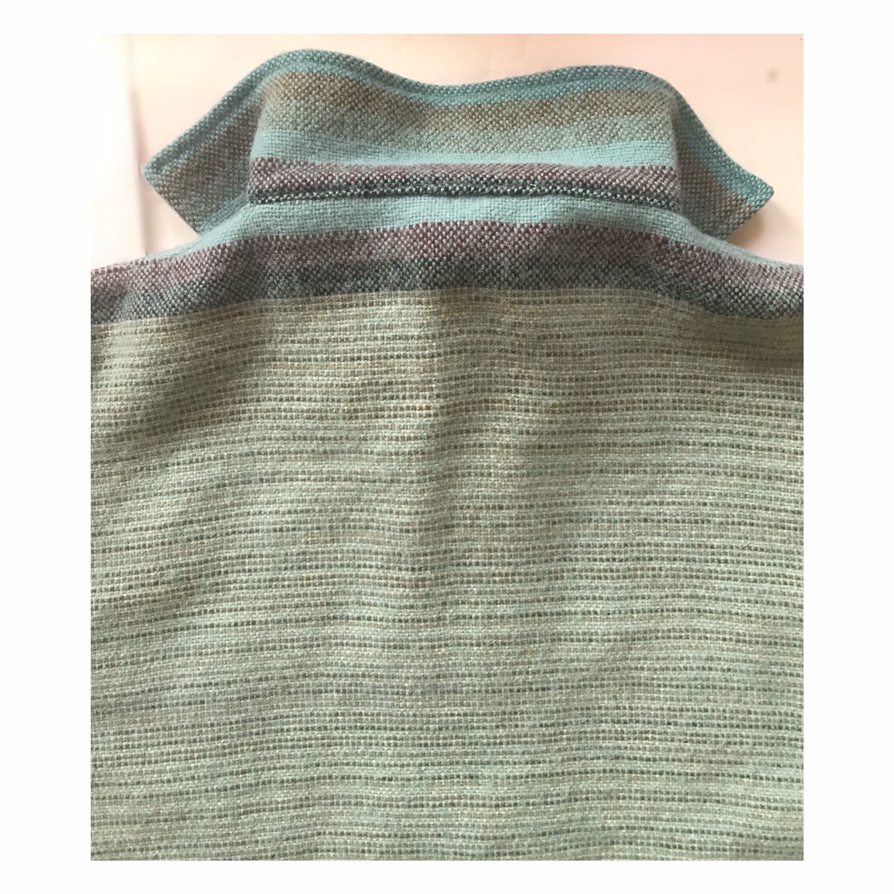 Curlew Weavers Vintage Jacket Wool Coat Welsh Blanket Coat - Etsy UK