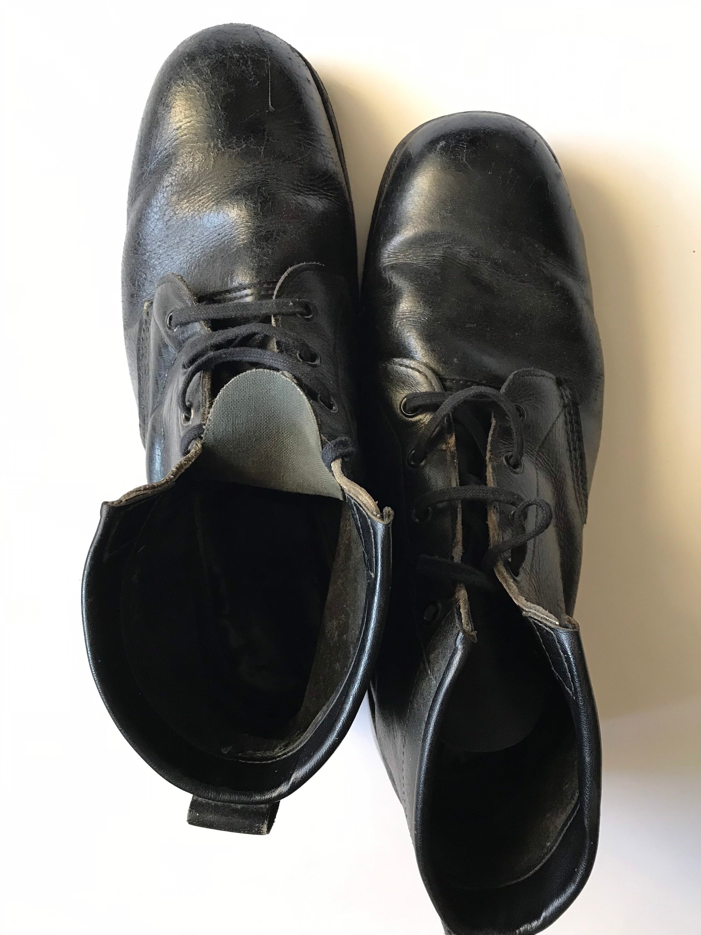 Vintage Hobnail Boots Combat Boots Black Leather Boots - Etsy UK