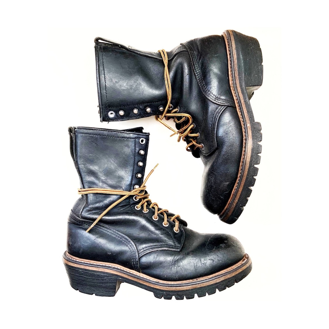 Vintage Red Wing Boots - Logger Boots - Combat Boots - 90s Boots ...