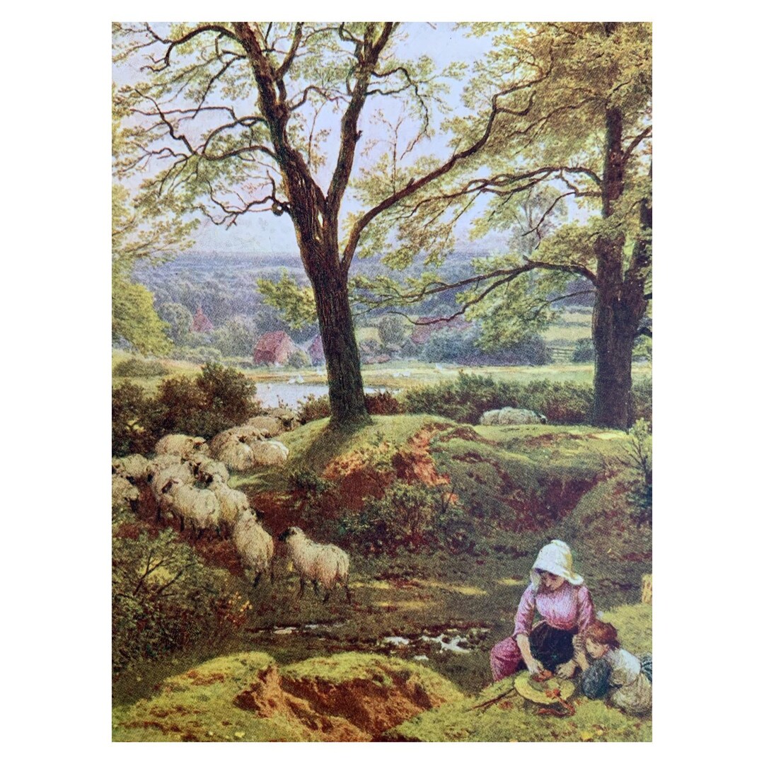 Summer Time Print Birket Foster Print Watercolour Art Countryside Print ...