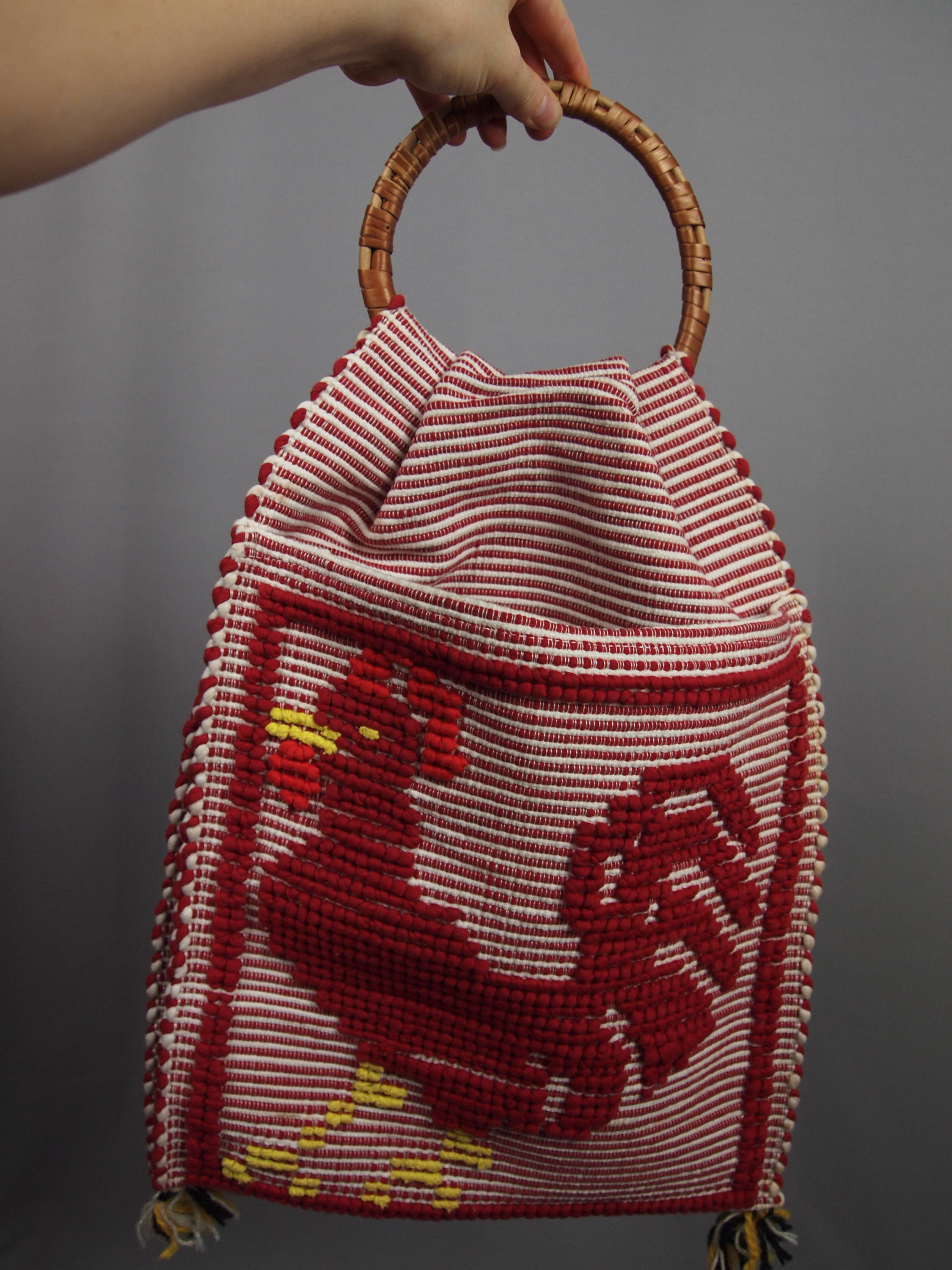 Tapestry chicken bag woven bag rooster bag shopper | Etsy