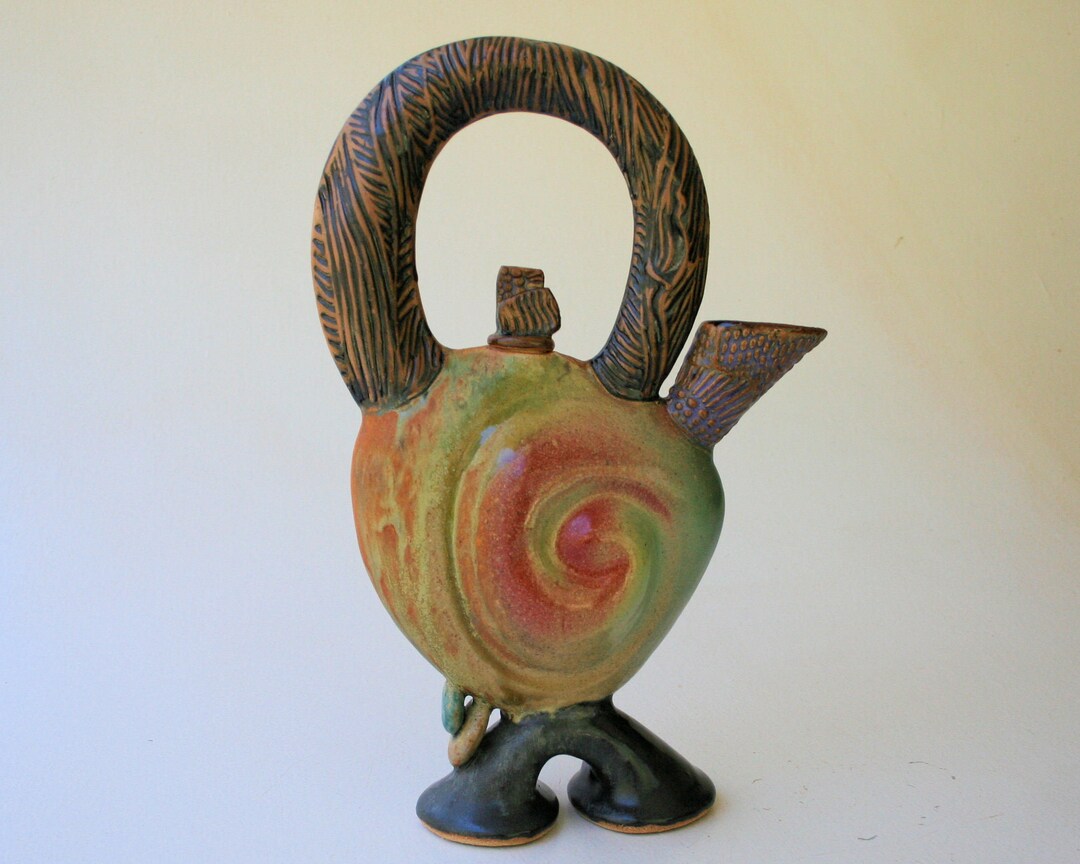 Twisted Tea Pot - Etsy