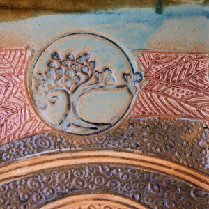 Tree of Life Platter Hand Made Stoneware Pottery - Etsy