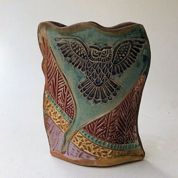 Owl Vase - Etsy