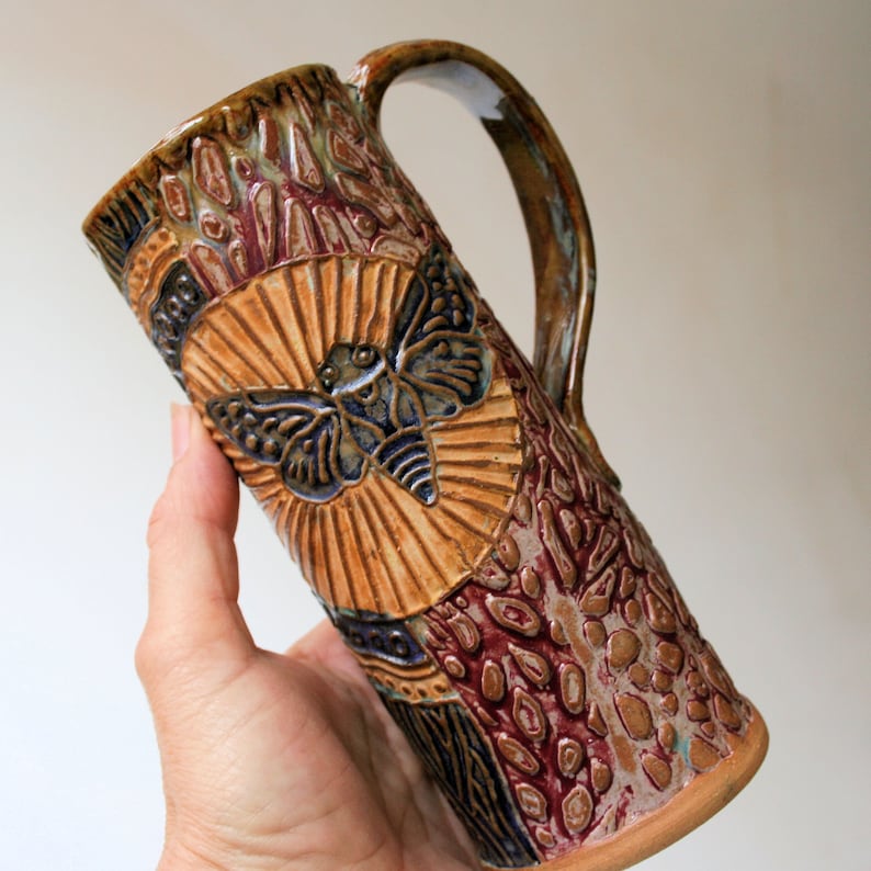 Cicada Pottery Mug Coffee Cup Handmade Stoneware Tableware - Etsy