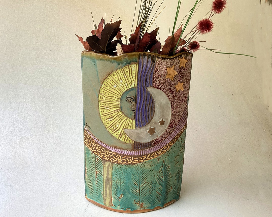 Sun & Moon Large Vase - Etsy