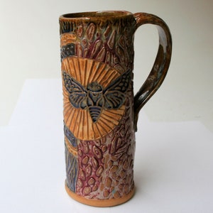 Cicada Pottery Mug Coffee Cup Handmade Artisan Coffee & Tea Cup Perfect ...