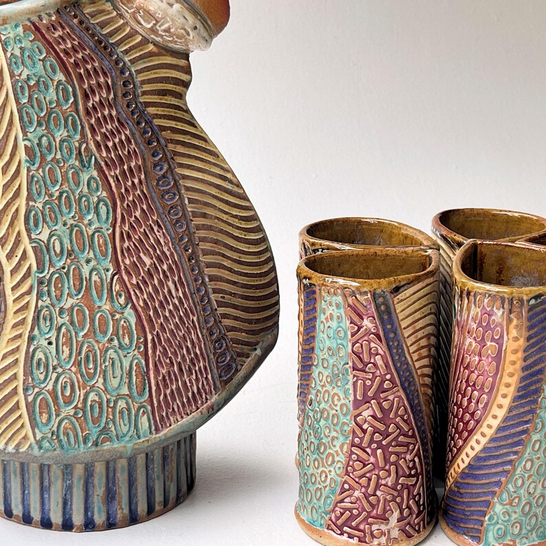 Handmade Artistic Teapot Unique Ceramic Pottery Tea Set - Etsy