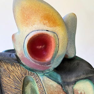 Handcrafted Ceramic Pottery Triptych Sculpture Unique Artistic Decor ...