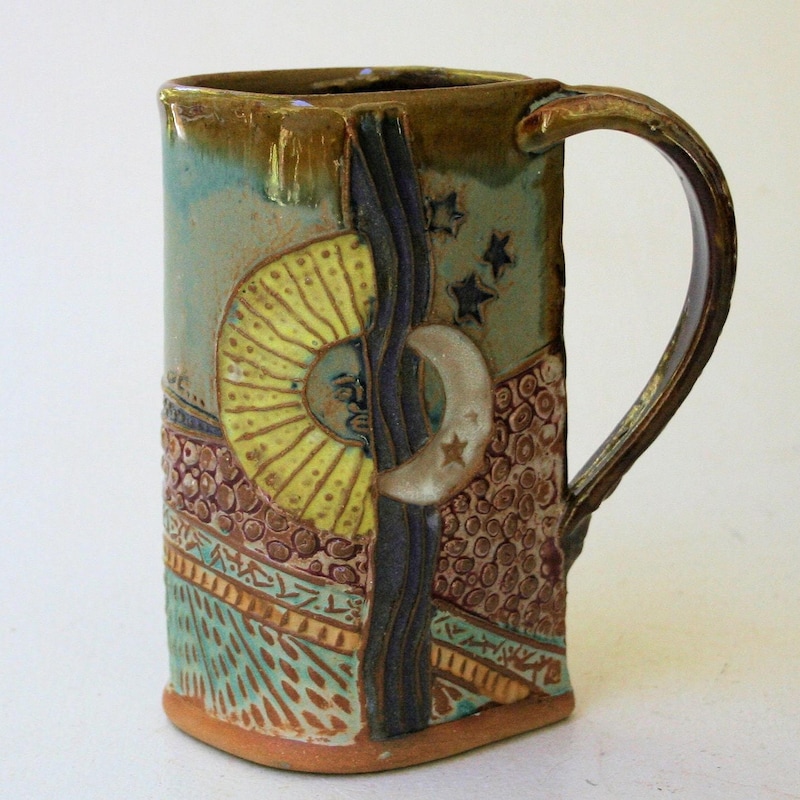 Sun and Moon Handmade Mug - Etsy