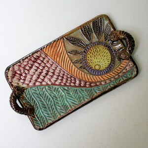 Sun Platter Hand Made Stoneware Pottery - Etsy