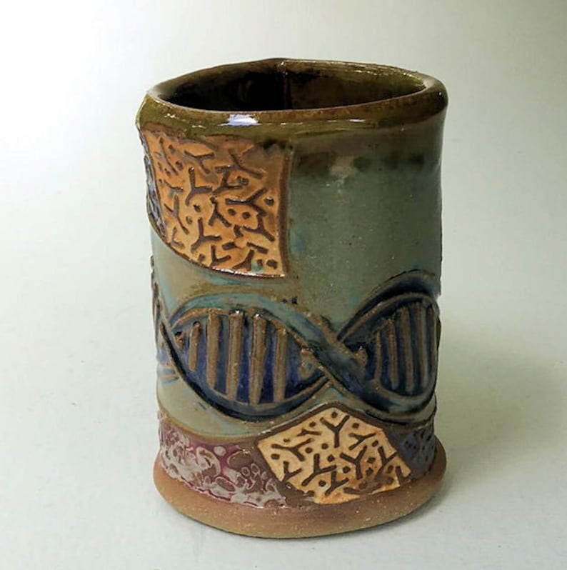 DNA Pottery Mug Coffee Cup Handmade Stoneware Tableware - Etsy