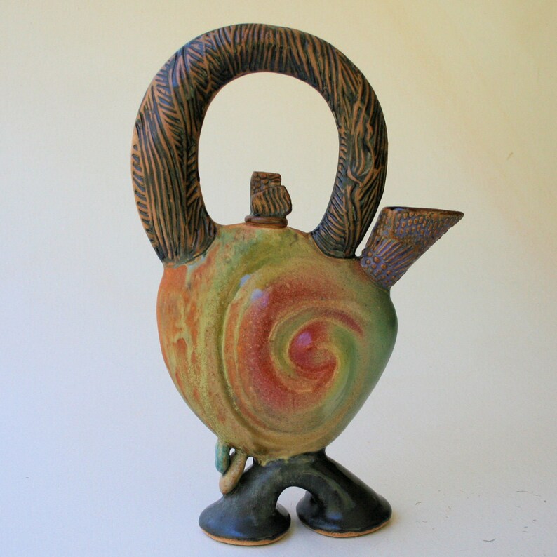 Twisted Tea Pot - Etsy