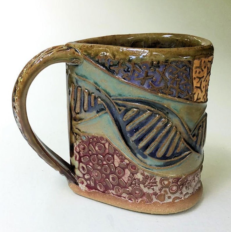 DNA Pottery Mug Coffee Cup Handmade Stoneware Tableware - Etsy